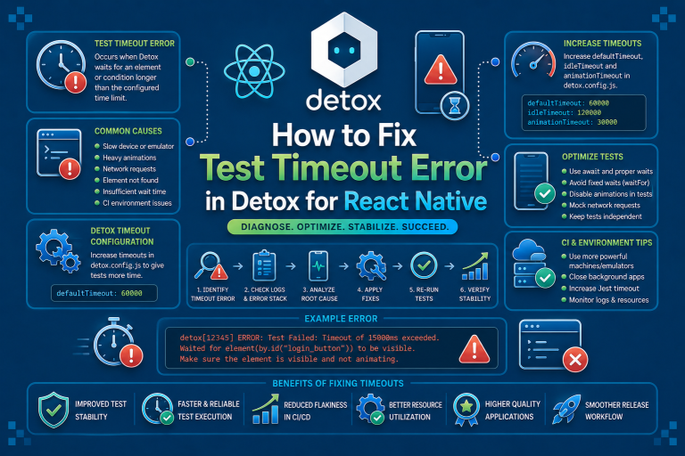 How to Fix Test Timeout Error in Detox for React Native